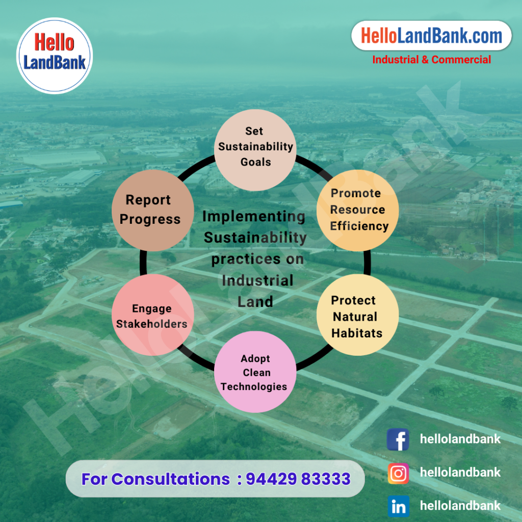 How do you implement sustainability practices on industrial land ...