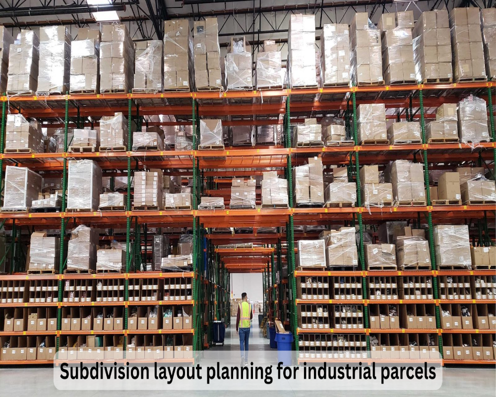 Describe subdivision layout planning for industrial parcels - Hello LandBank