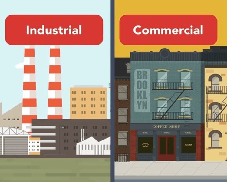 What is the difference between commercial and industrial zoning ...